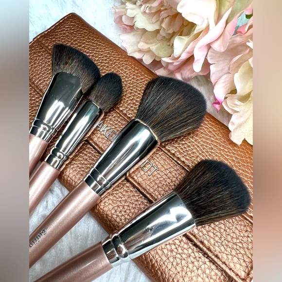 Makeup | 4 Pc Contouring Brush Set Rose Gold | Poshmark